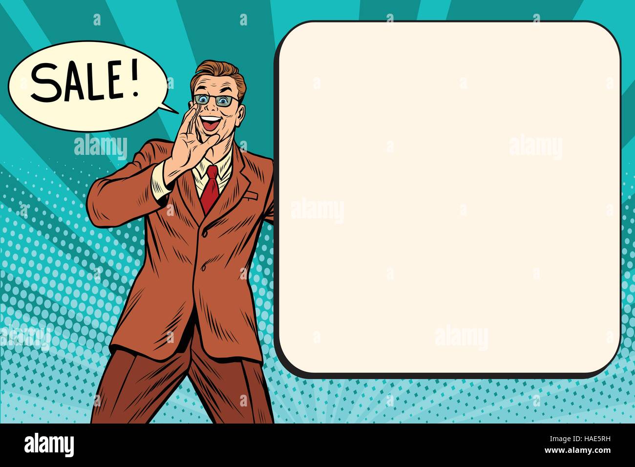 sale businessman promoter Stock Vector Image & Art - Alamy