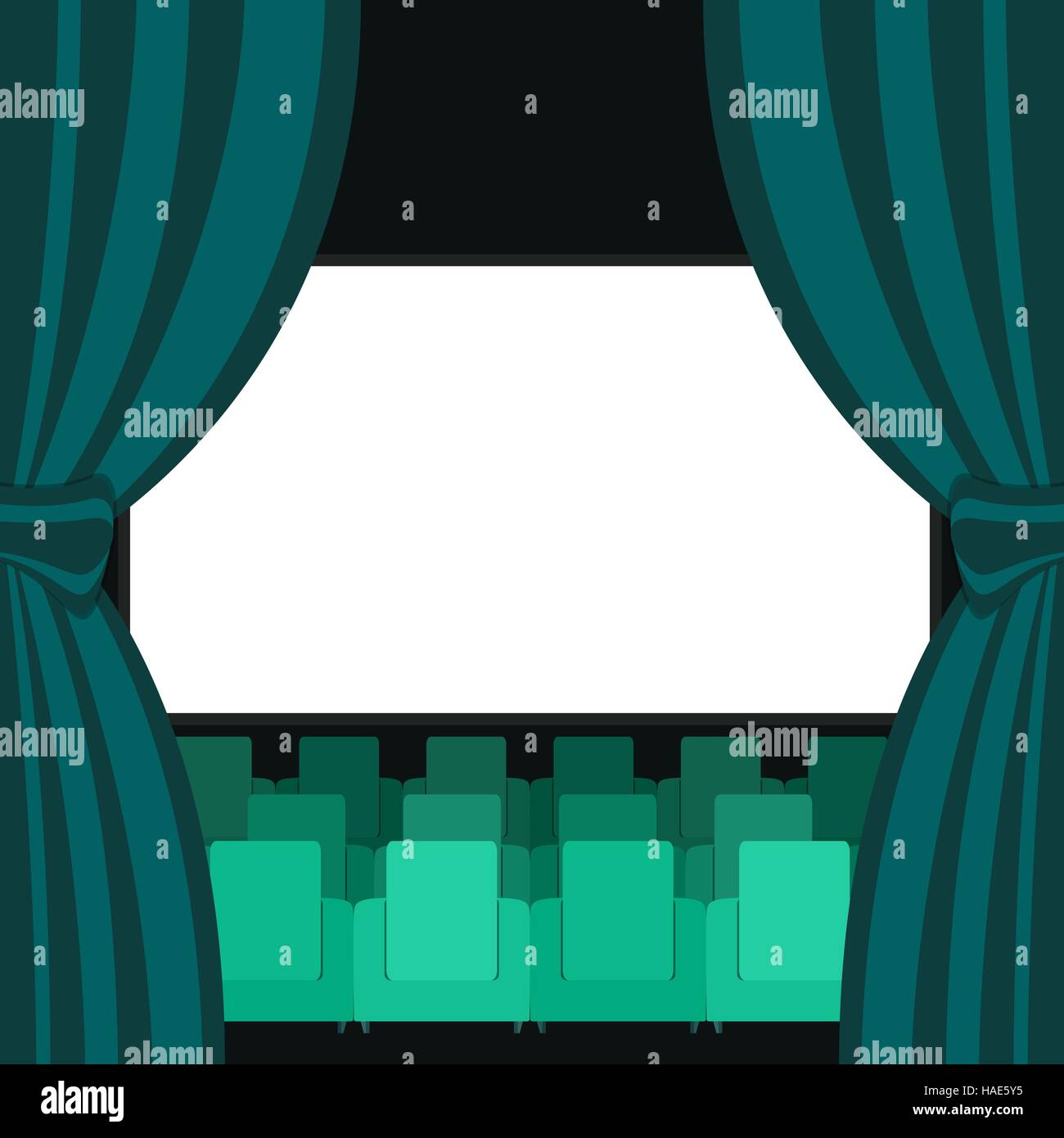 Abstract Cinema Flat Background. Vector Illustration Stock Vector Image ...
