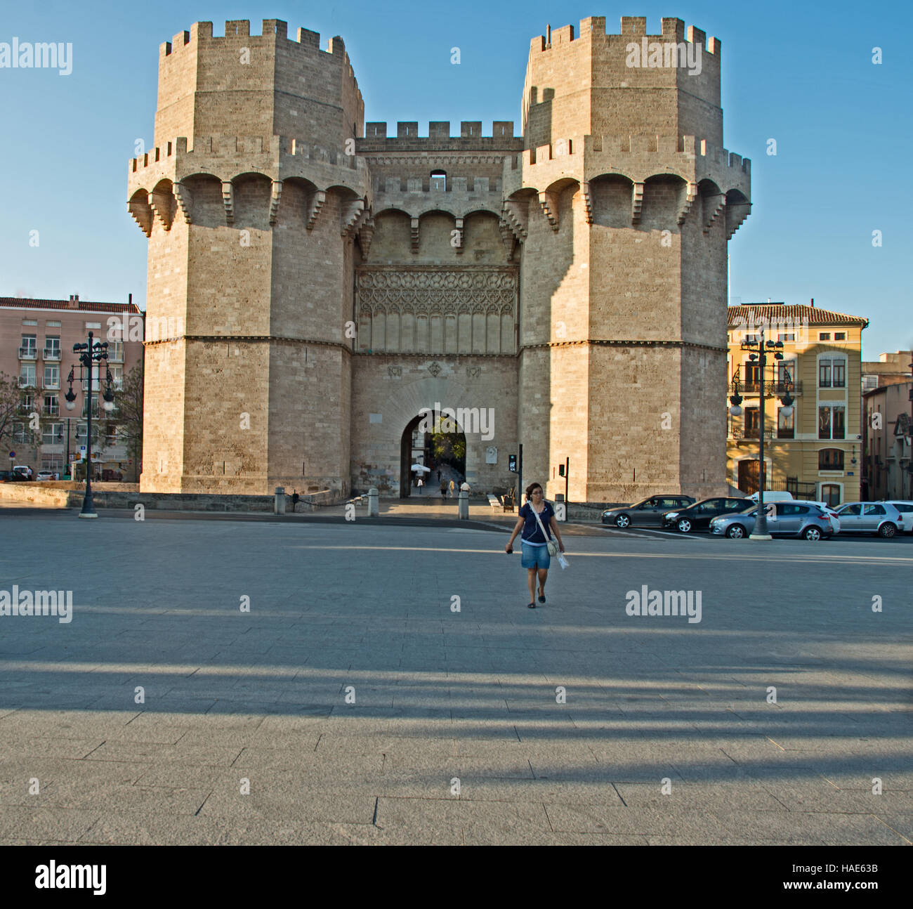 Valencia, Medieval Gate, Spain, Europe Stock Photo - Alamy