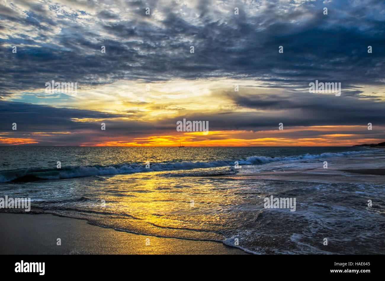 Western Australian Beach Sunset Stock Photo - Alamy