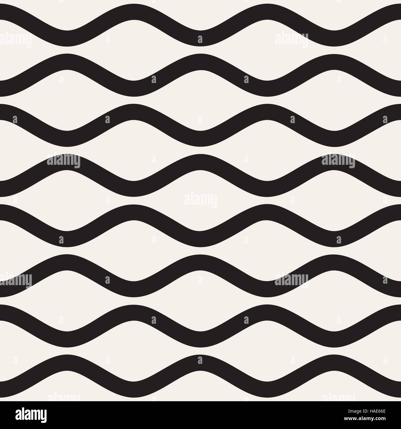 Repeating black white wave pattern hi-res stock photography and images ...