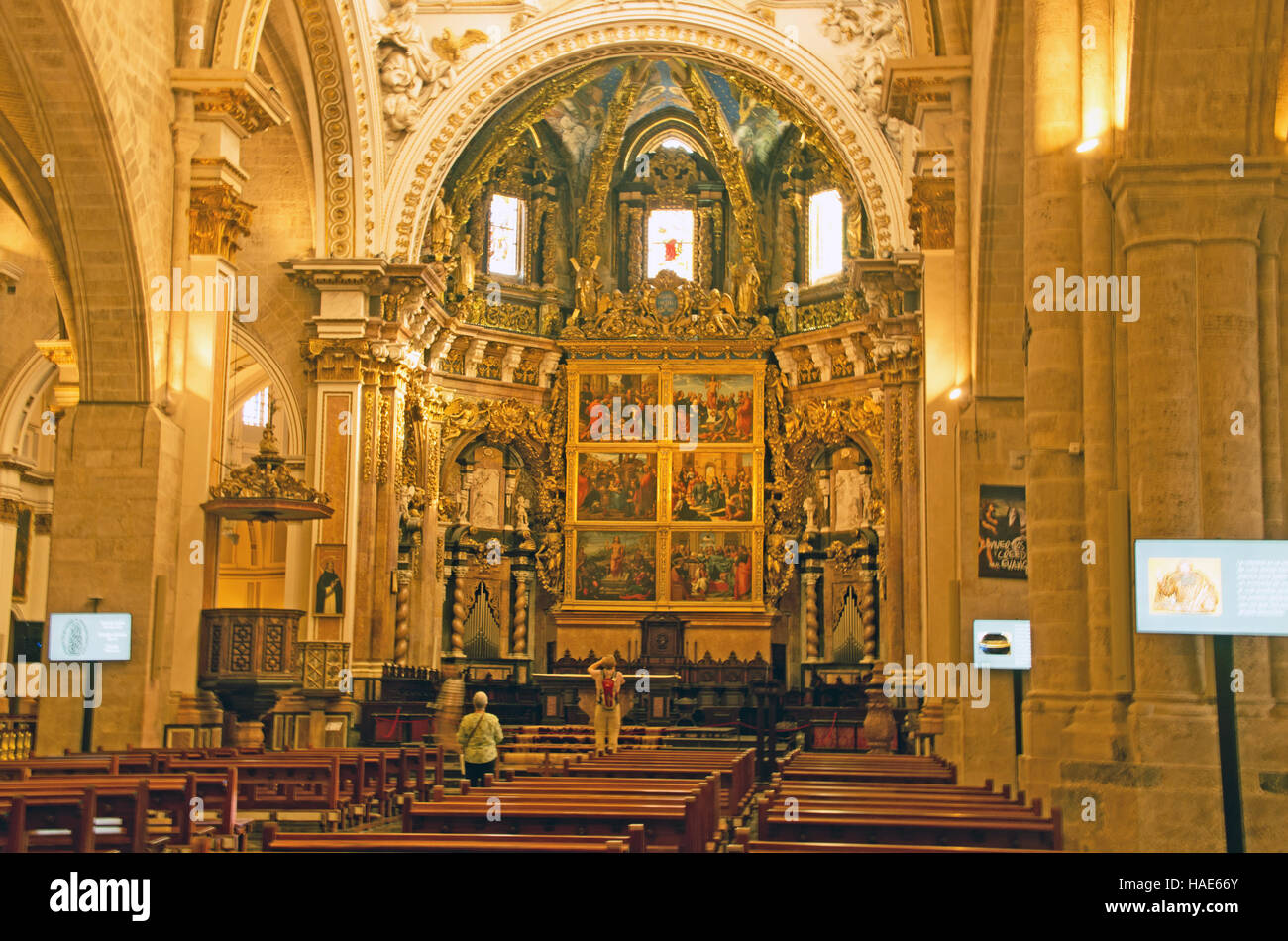 Alter Interior Valencia Cathedral, Spain, Europe Stock Photo - Alamy