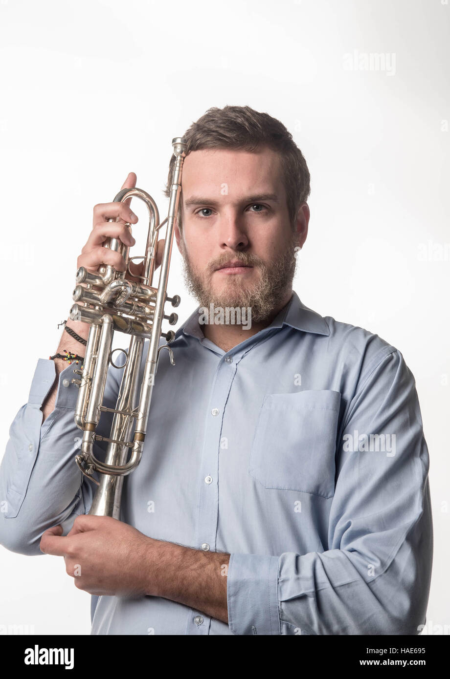 Uk music trumpet studio hi-res stock photography and images - Alamy