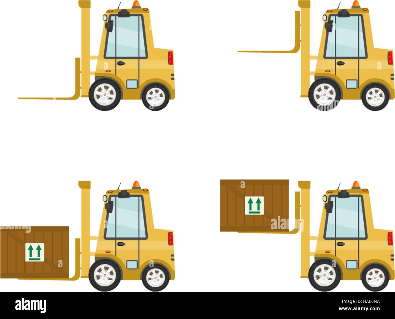 Counterbalance forklift Stock Vector Images - Alamy