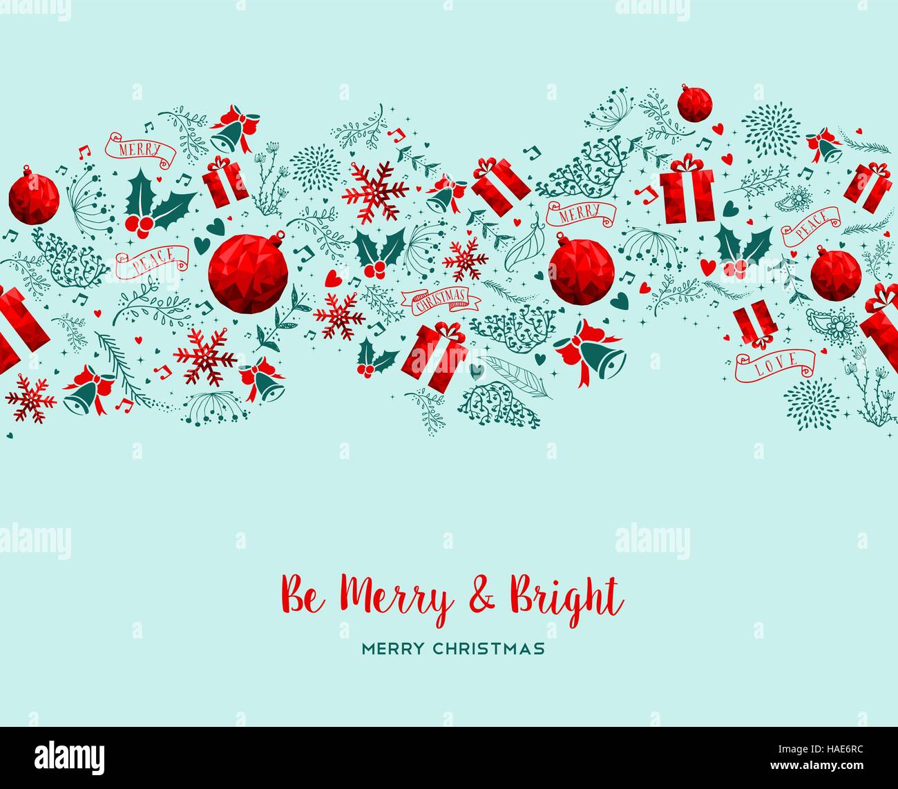 Christmas red flower Stock Vector Images - Alamy