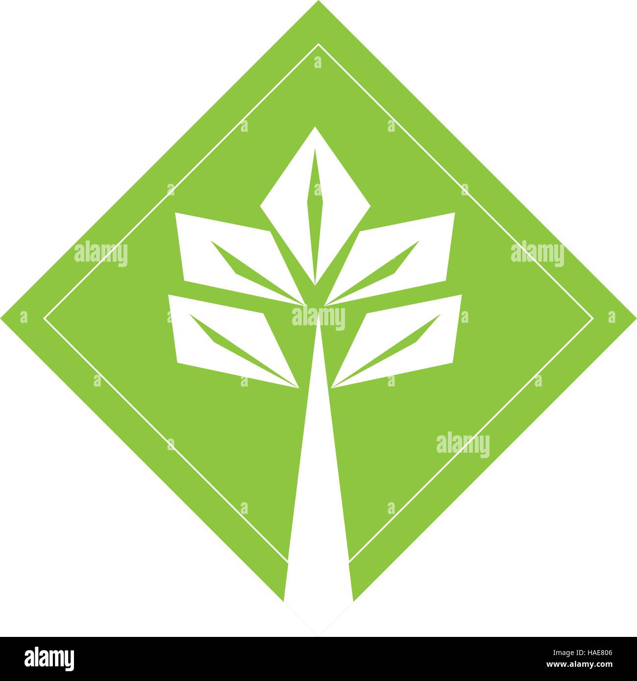 Isolated abstract tree on a white background, Vector illustration Stock ...