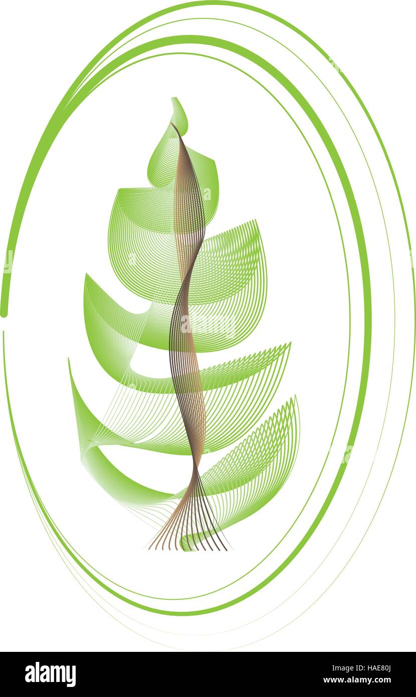 Isolated abstract tree on a white background, Vector illustration Stock ...