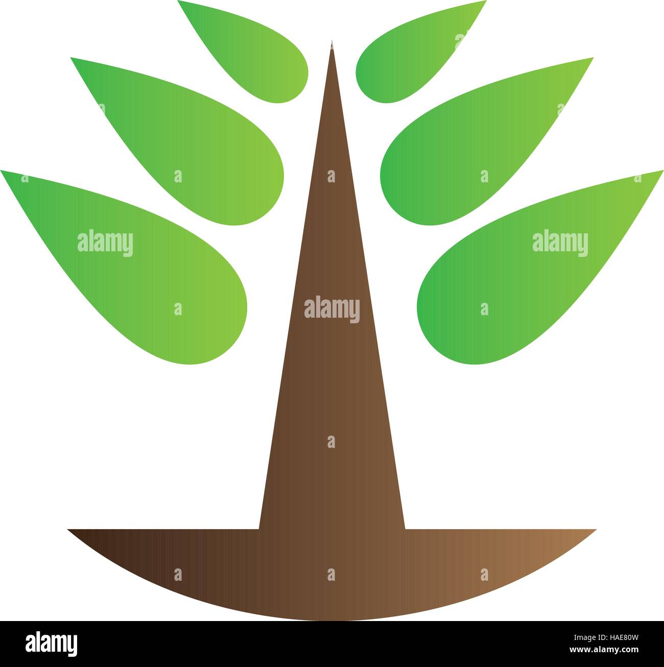 Isolated abstract tree on a white background, Vector illustration Stock ...