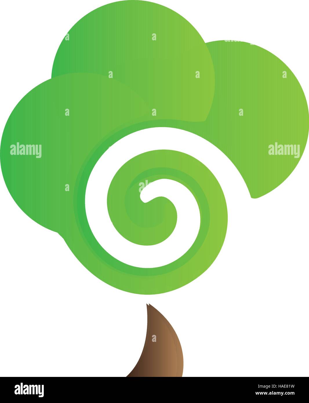 Isolated abstract tree on a white background, Vector illustration Stock ...