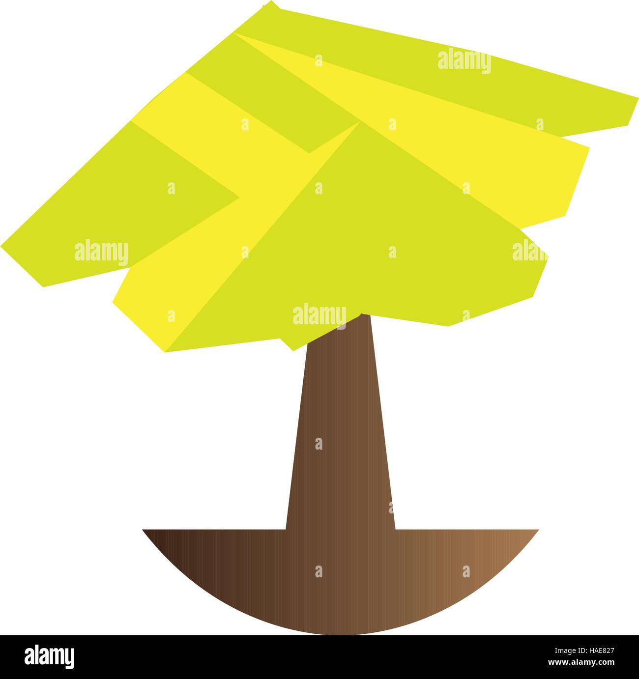 Isolated abstract tree on a white background, Vector illustration Stock ...