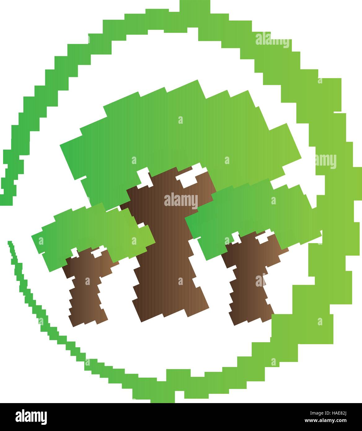 Isolated abstract tree on a white background, Vector illustration Stock ...