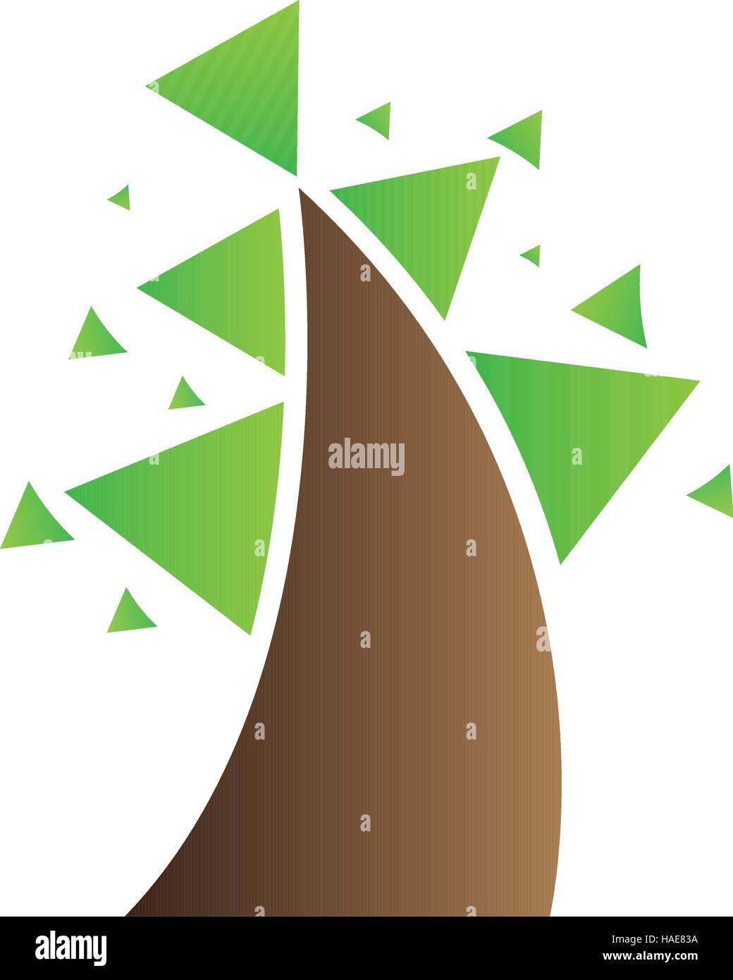 Isolated abstract tree on a white background, Vector illustration Stock ...