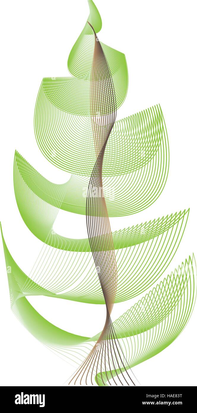 Isolated abstract tree on a white background, Vector illustration Stock ...