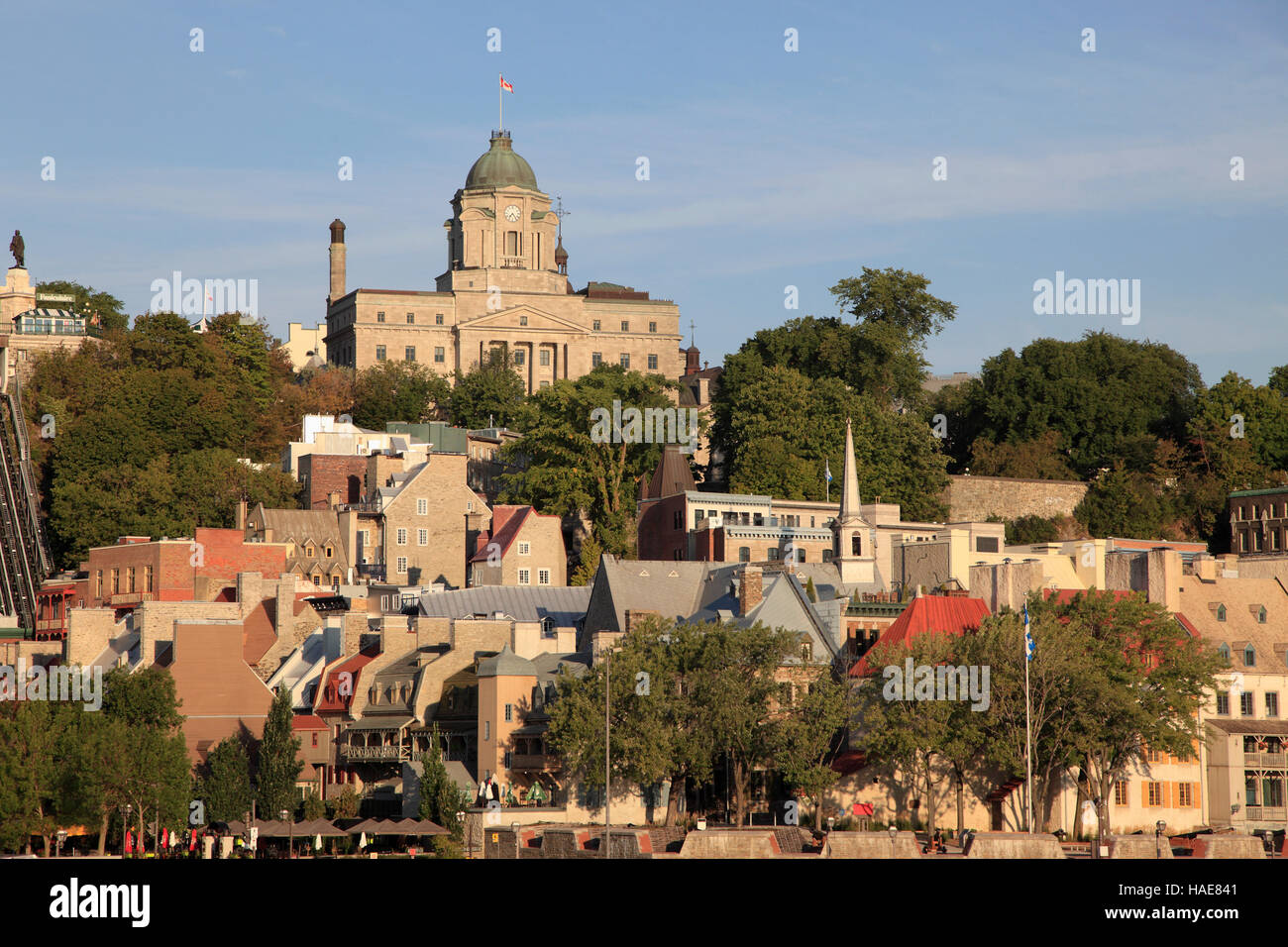 Canada, Quebec City, lower town, skyline, general view Stock Photo - Alamy