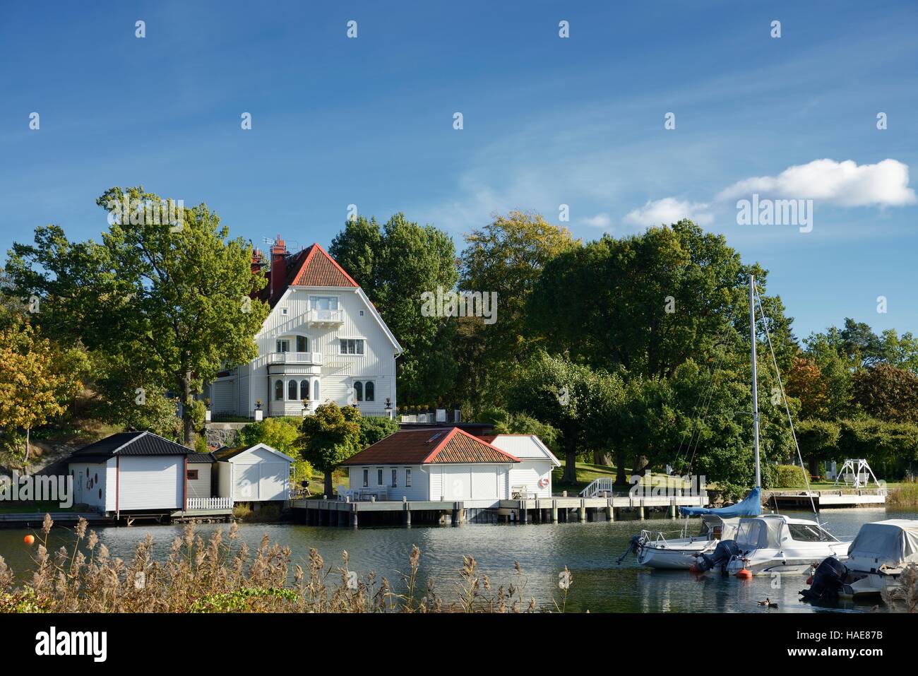 Harbor in Nynashamn Stock Photo - Alamy