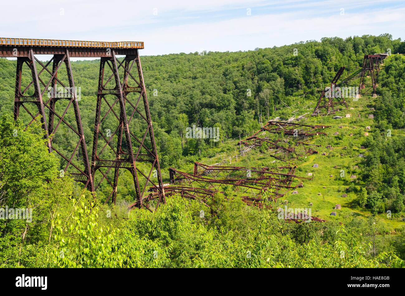 Kinzua Bridge State Park Stock Photo - Alamy