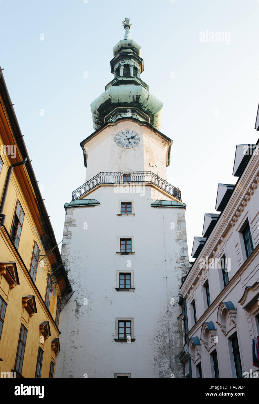 St Michael's tower in Bratislava Stock Photo - Alamy