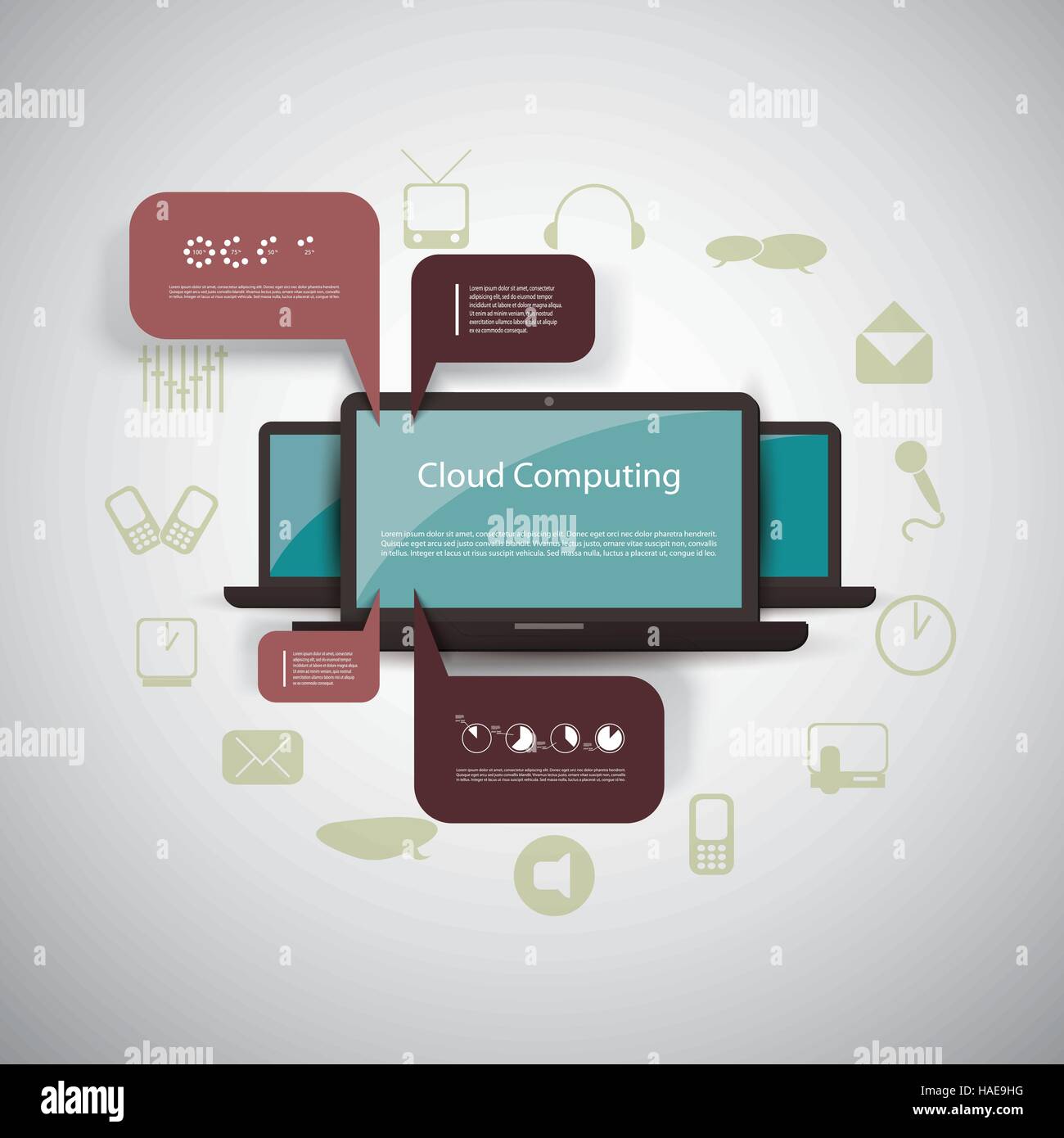 Cloud Computing Concept Stock Vector Image & Art - Alamy