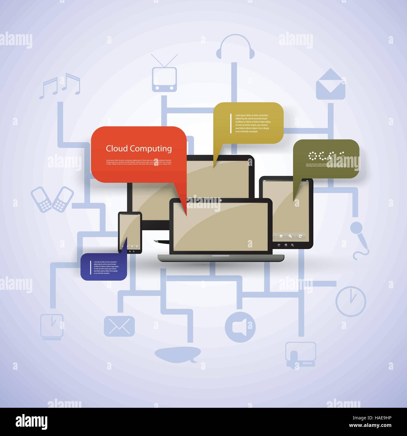 Cloud Computing Concept Stock Vector Image & Art - Alamy