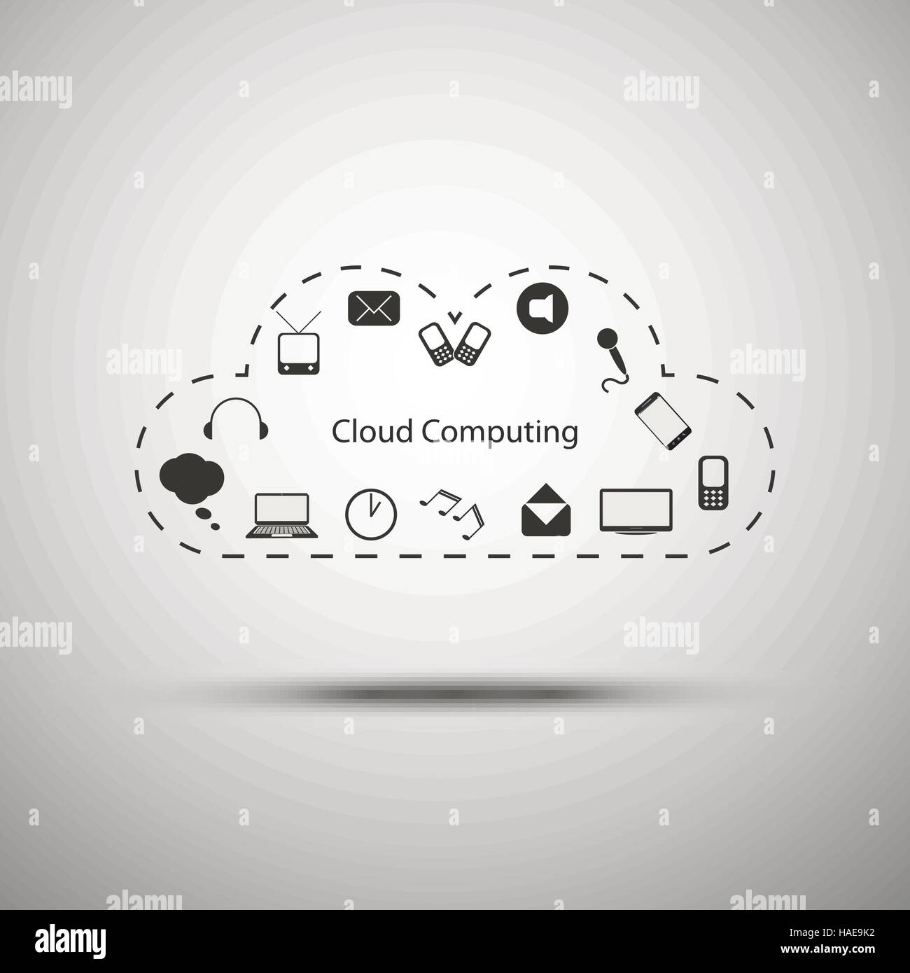 Cloud Computing Concept Stock Vector Image & Art - Alamy