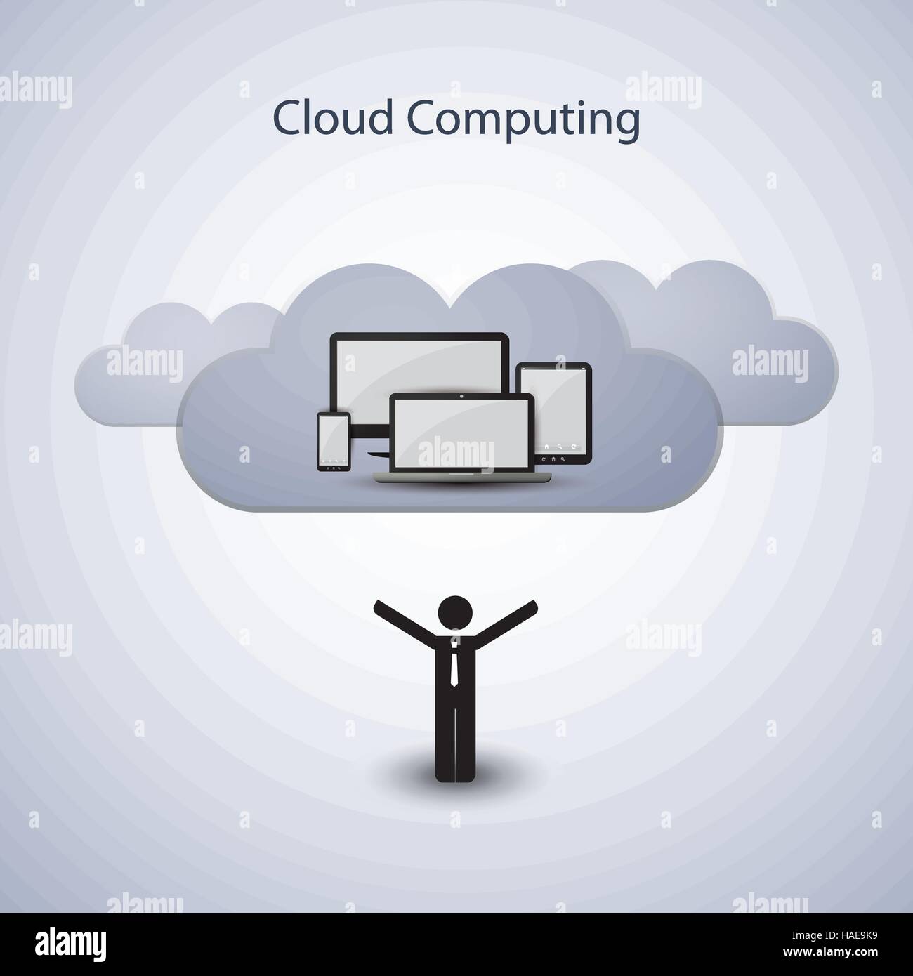 Cloud Computing Concept Stock Vector Image & Art - Alamy