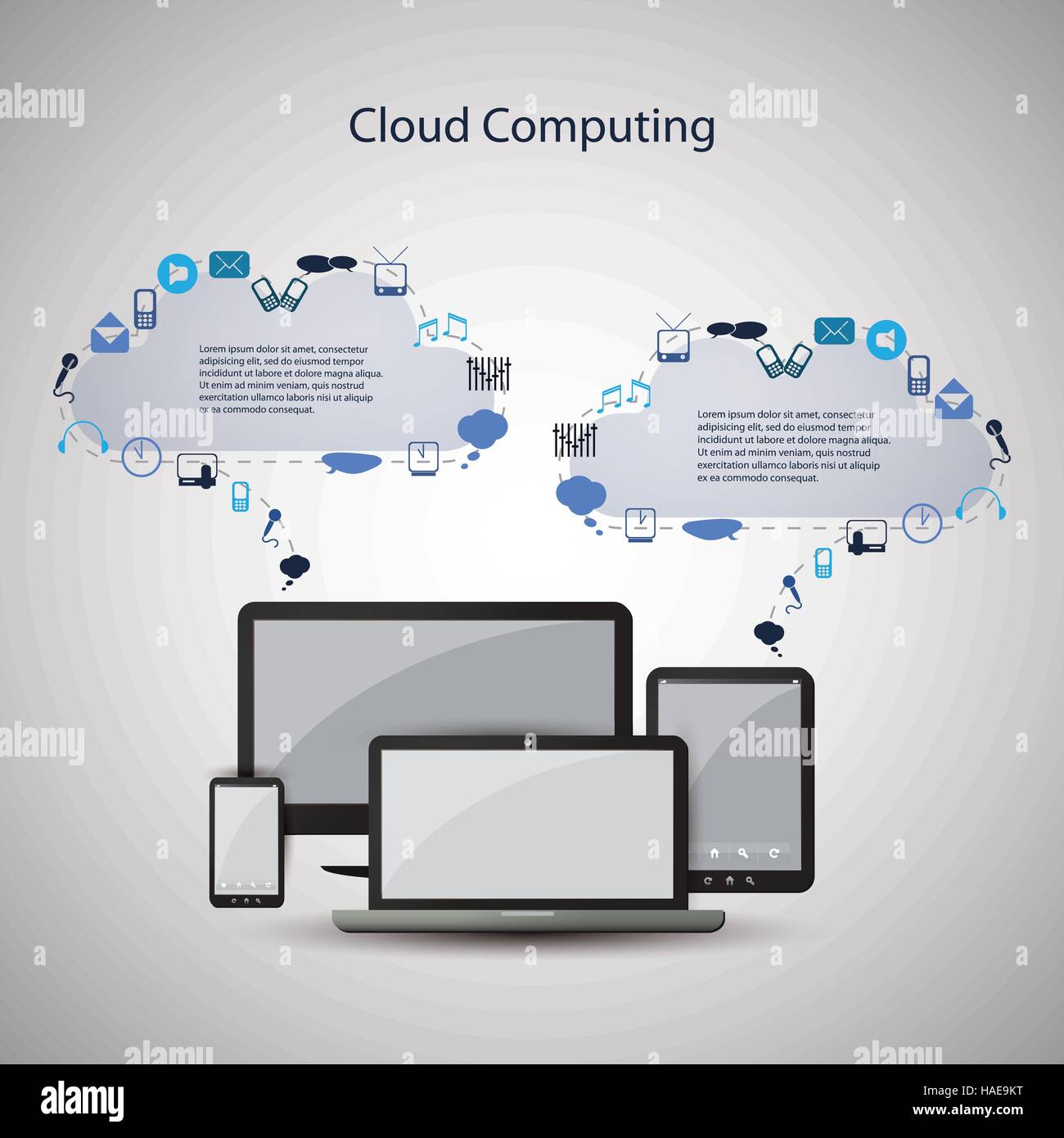 Cloud Computing Concept Stock Vector Image & Art - Alamy