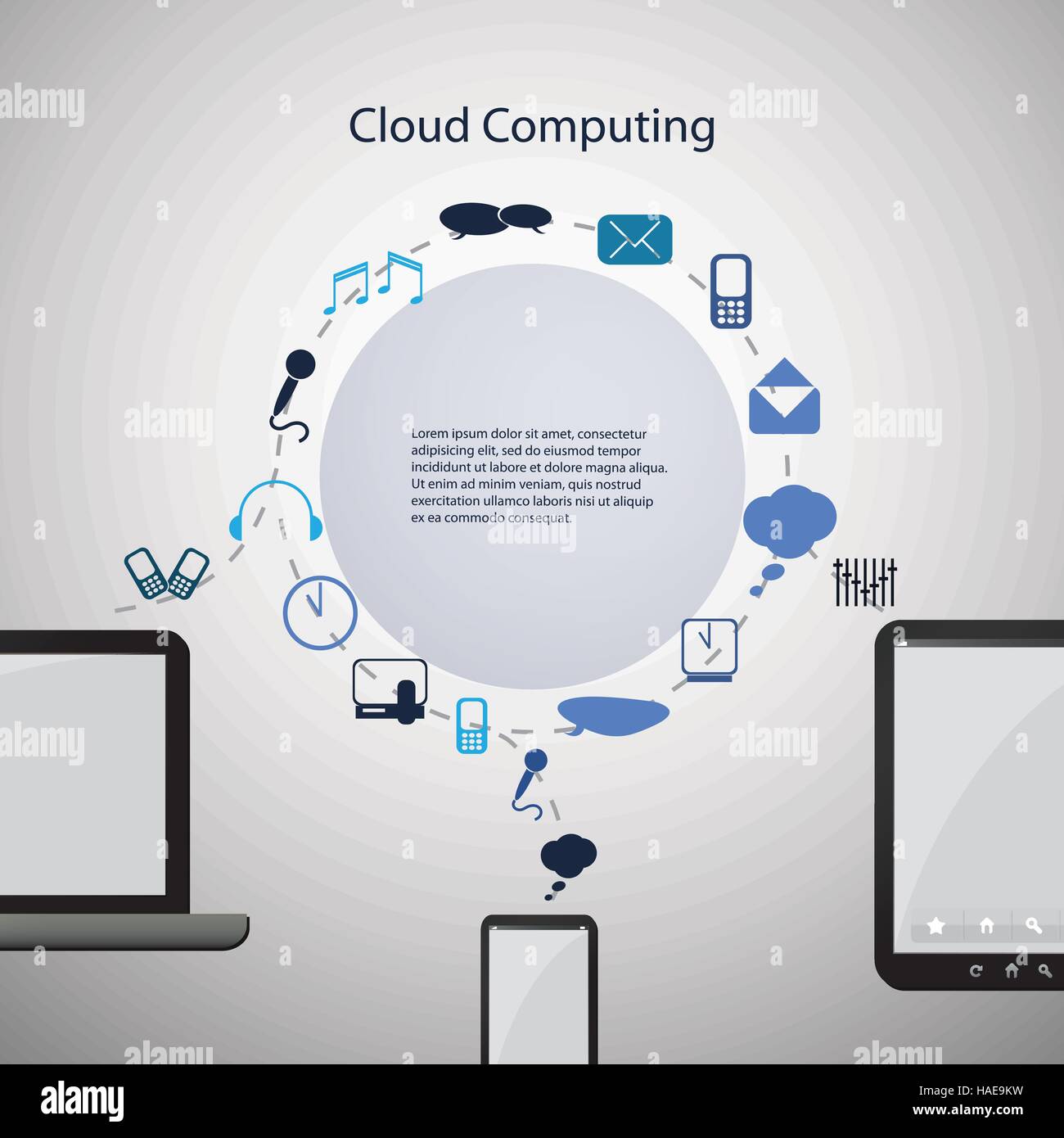 Cloud Computing Concept Stock Vector Image & Art - Alamy