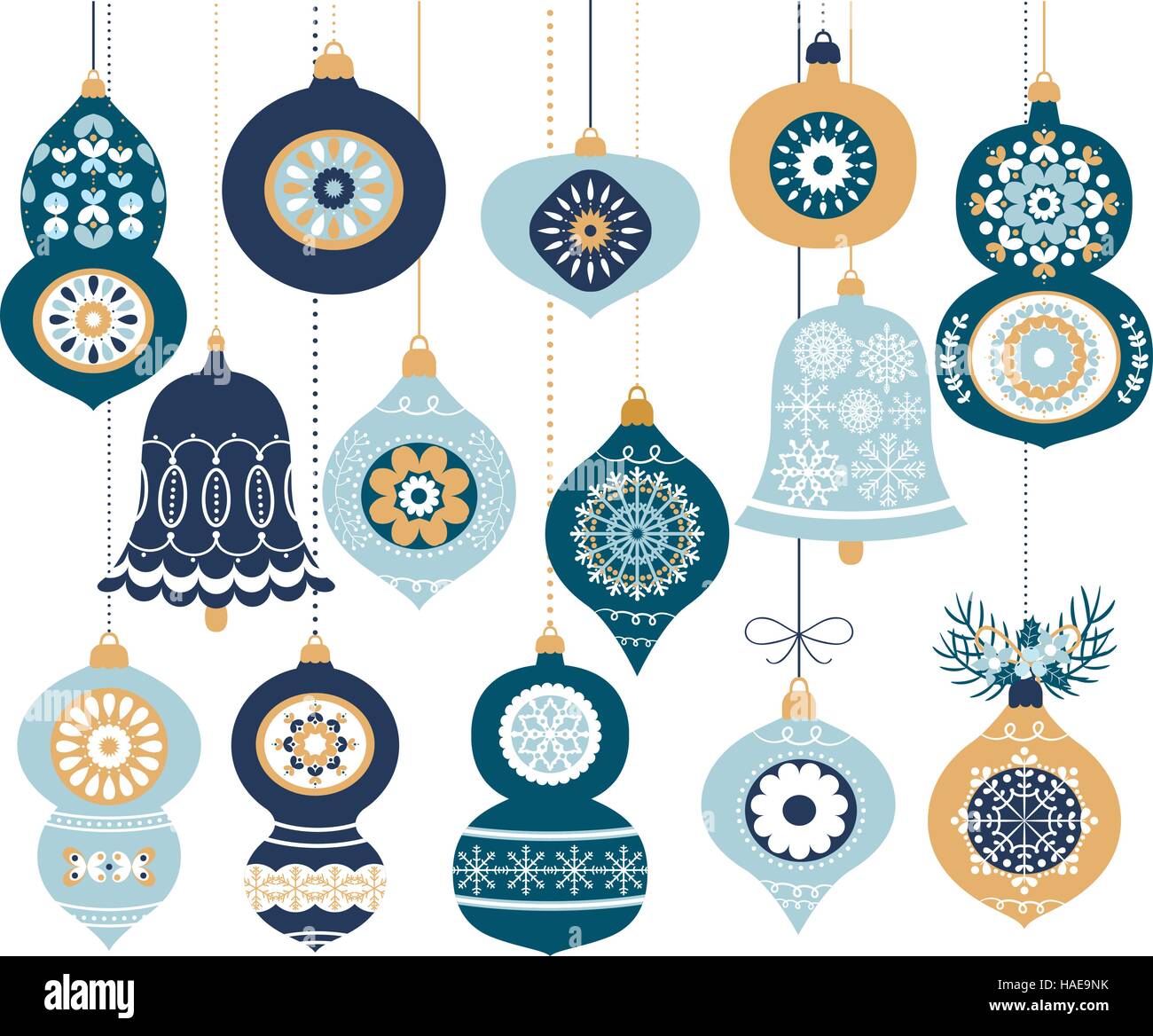 Vintage Christmas Ornament Vector