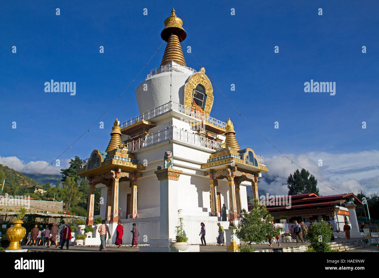 The National Memorial Chorten in Thimphu Stock Photo - Alamy