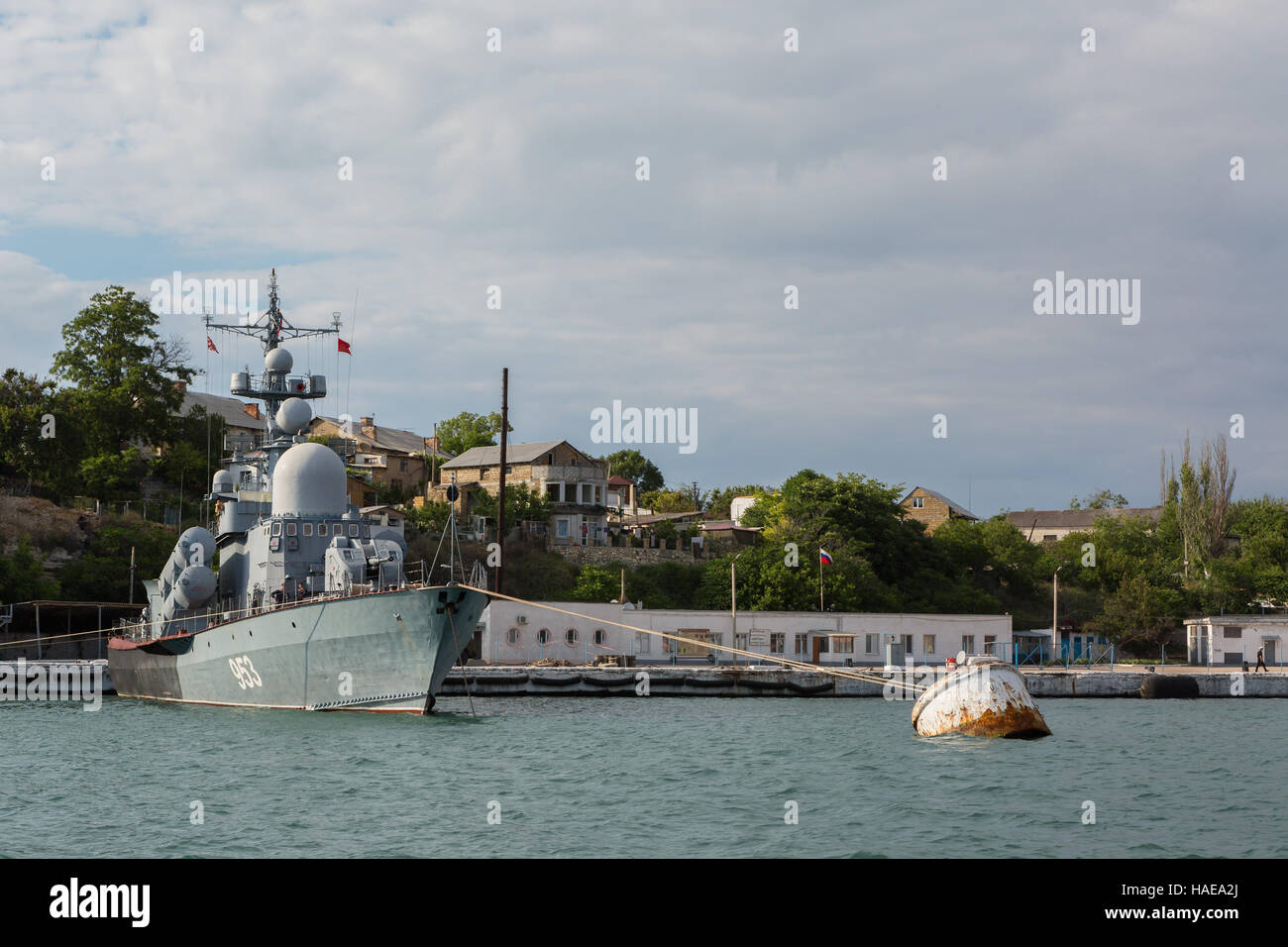 Large Rocket Launch P-239. Board number - 953. Sevastopol naval base of ...
