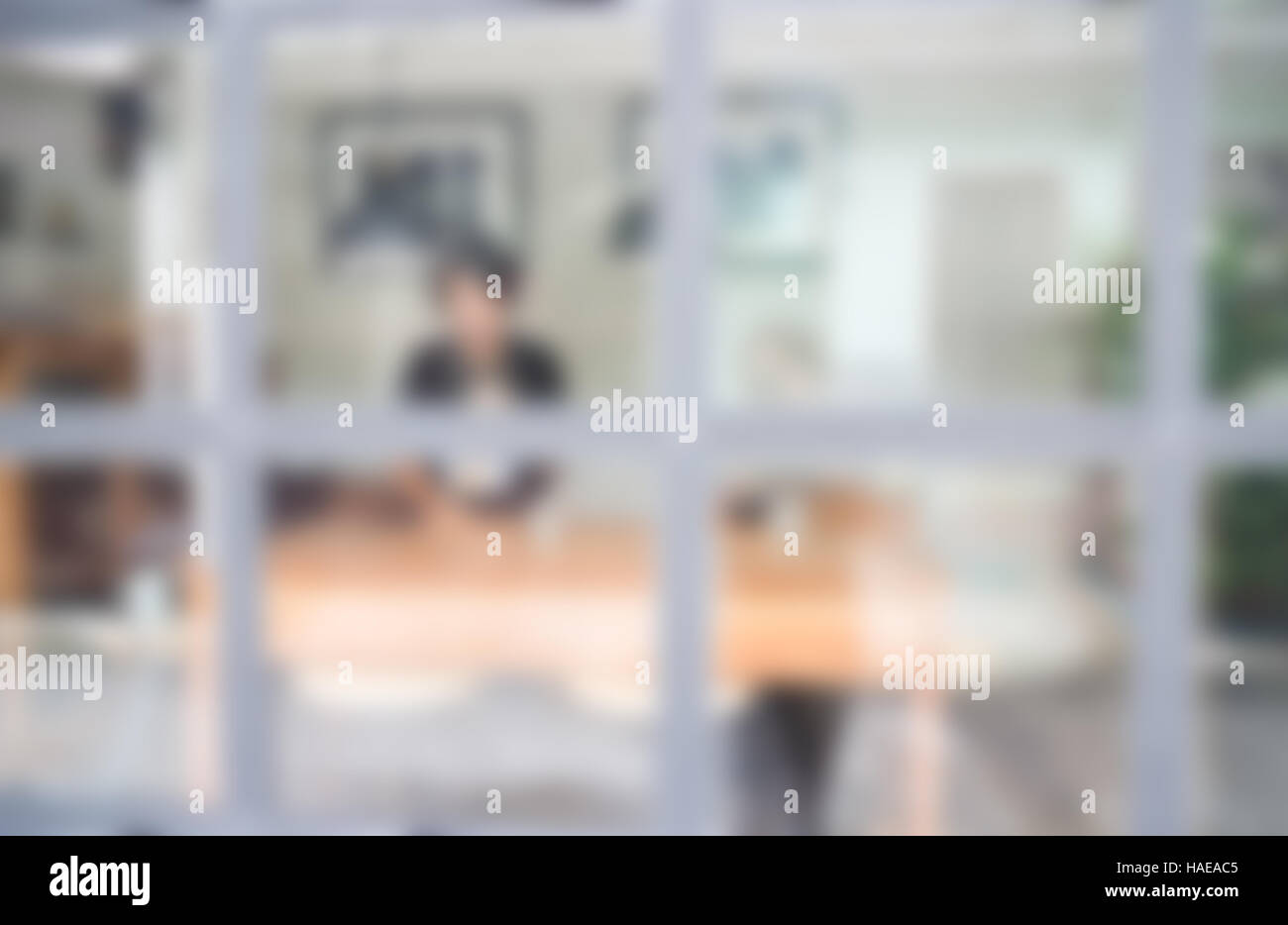 Blur customer of street coffee shop, stock photo Stock Photo - Alamy