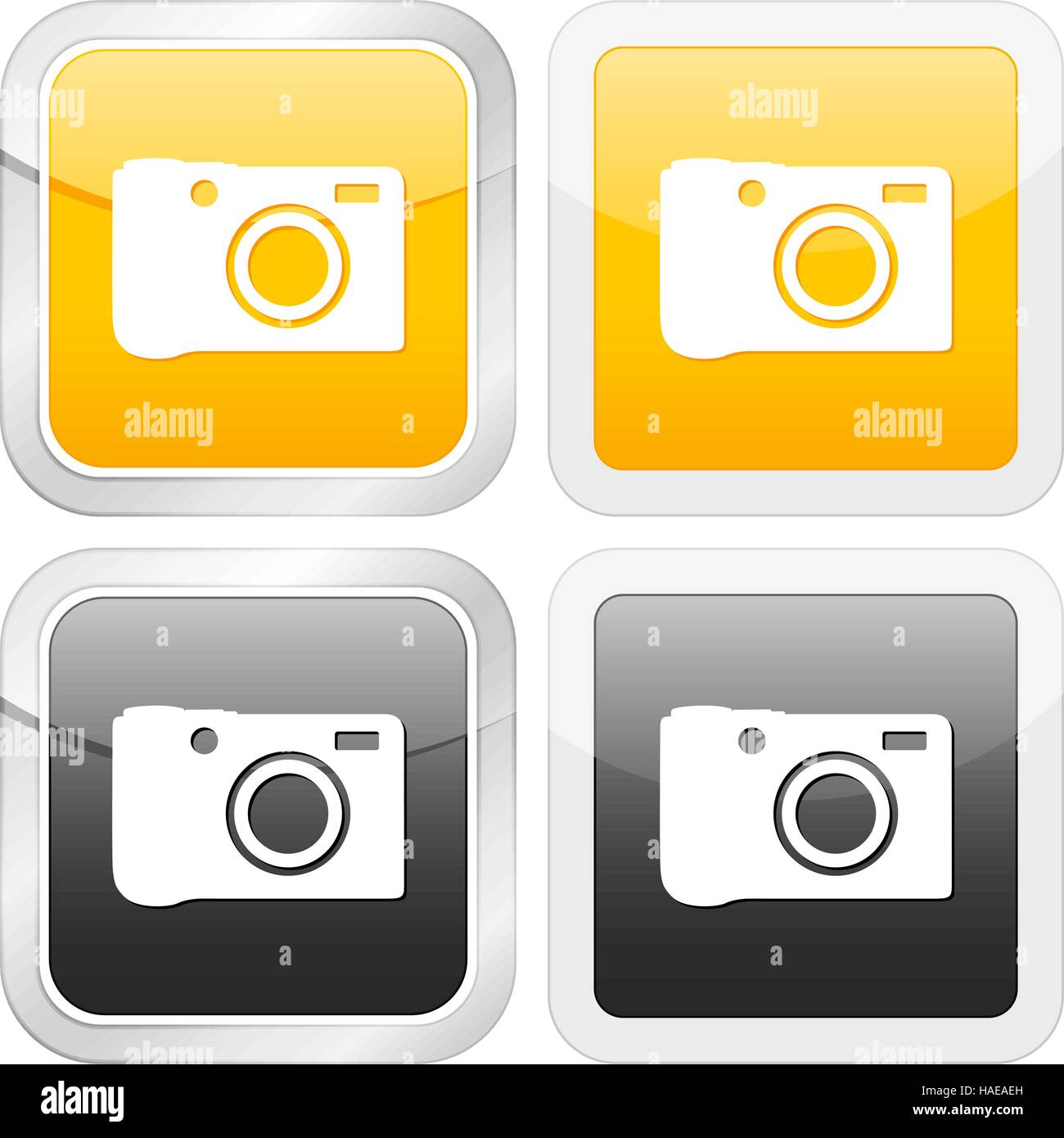 square icon photo set on white background. Vector illustration Stock ...
