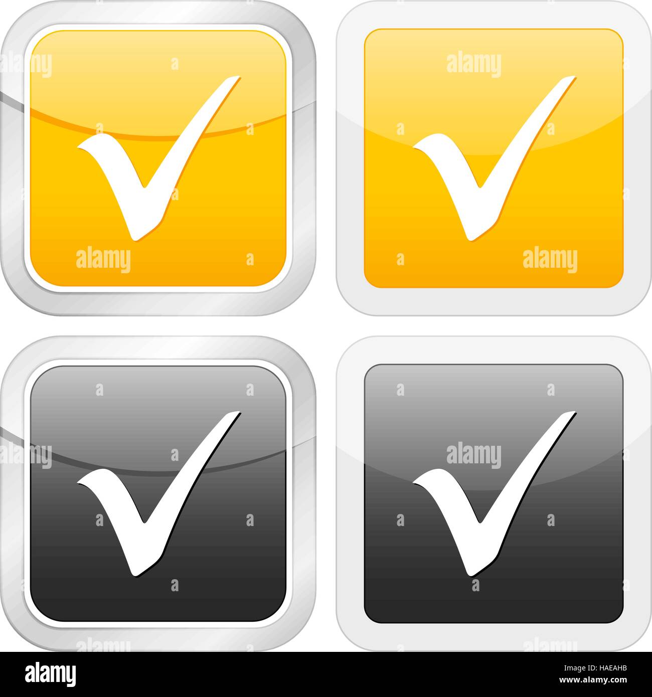 Click on check mark Stock Vector Images - Alamy