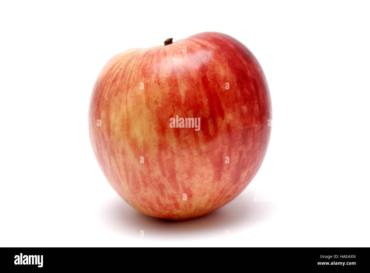 Red ripe apple on a white background Stock Photo - Alamy
