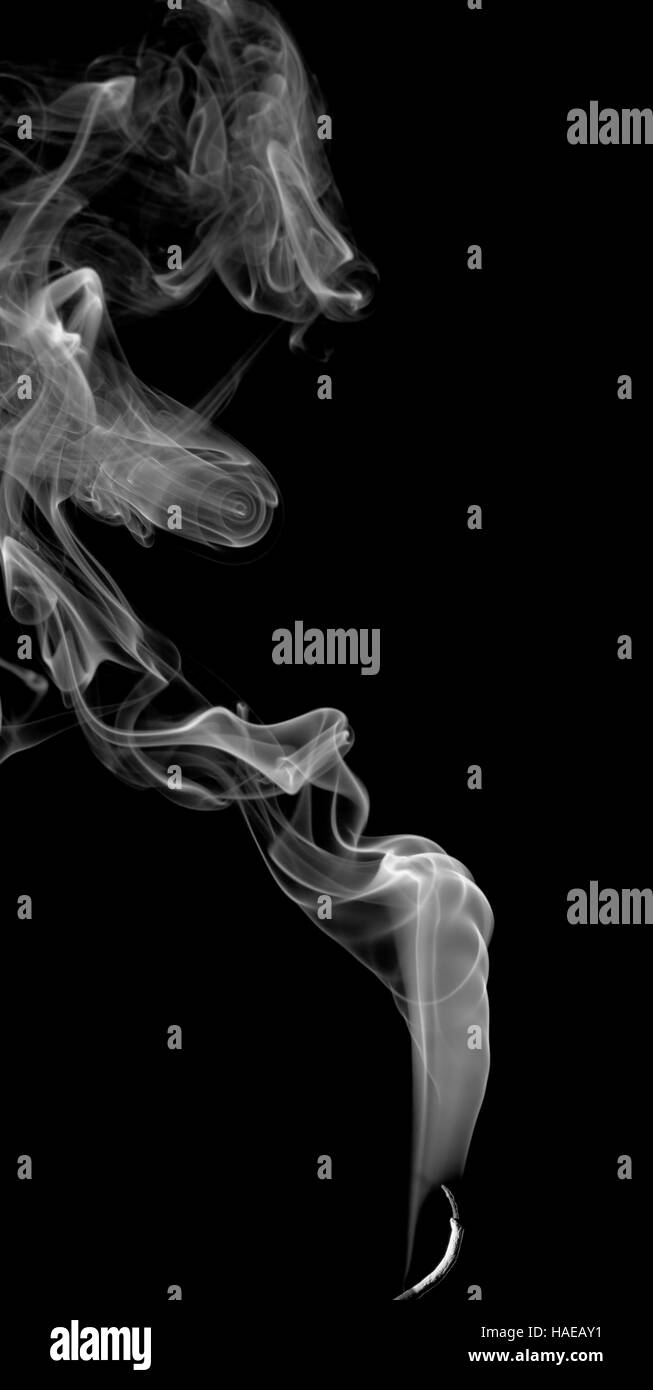 Abstract light smoke on a dark background Stock Photo - Alamy