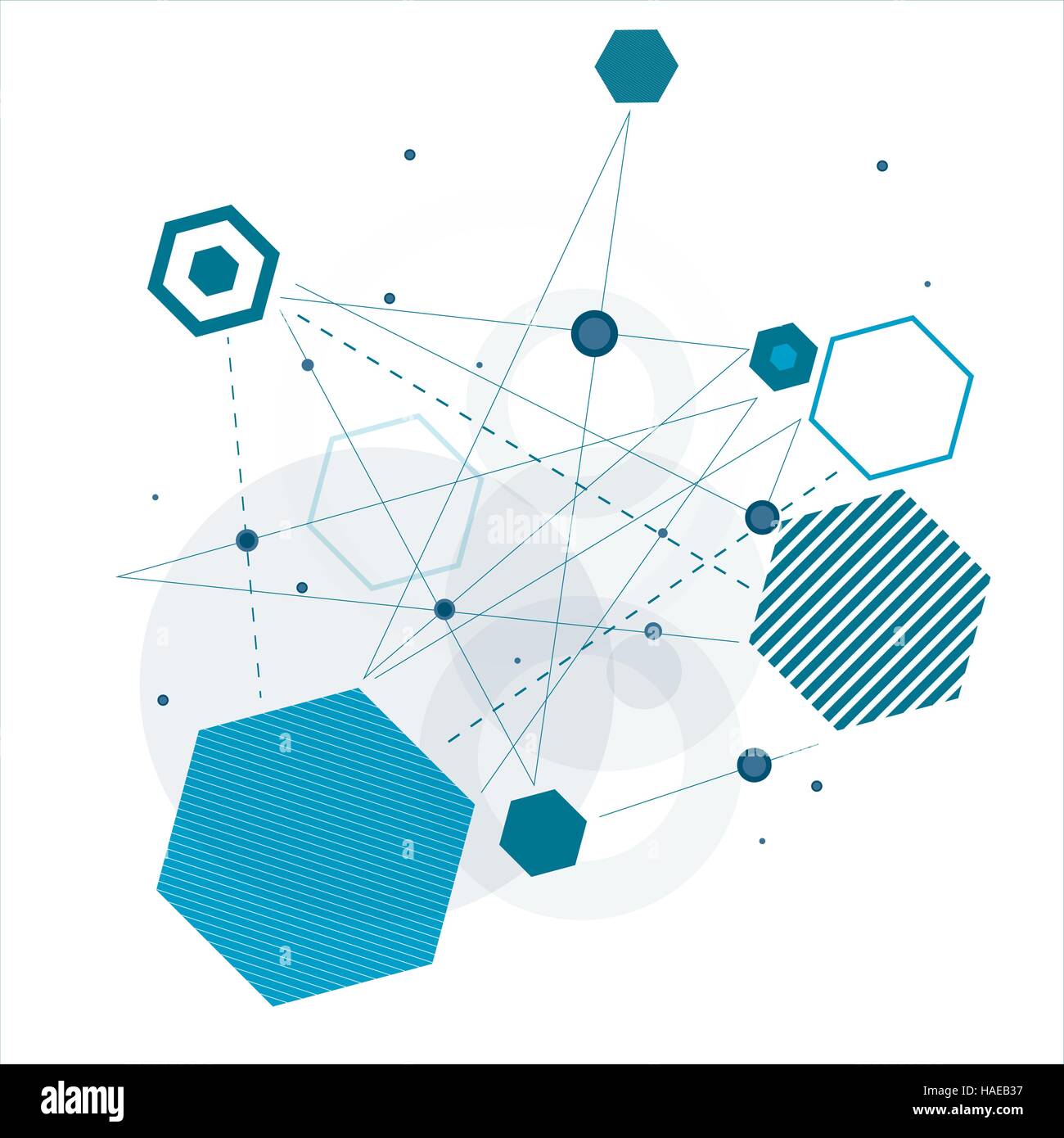 abstract particle structure Stock Vector Image & Art - Alamy