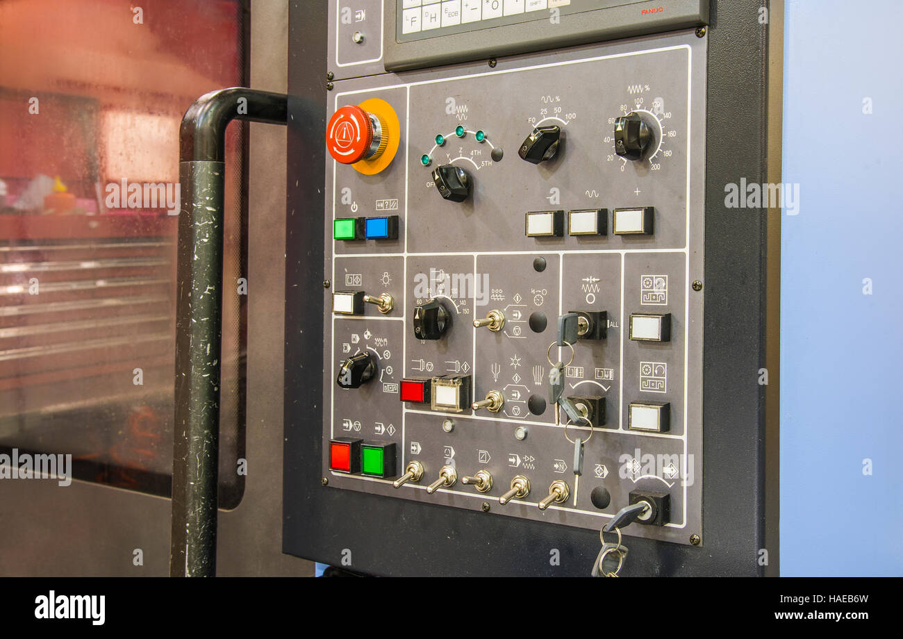 Cnc machine control panel hi-res stock photography and images - Alamy