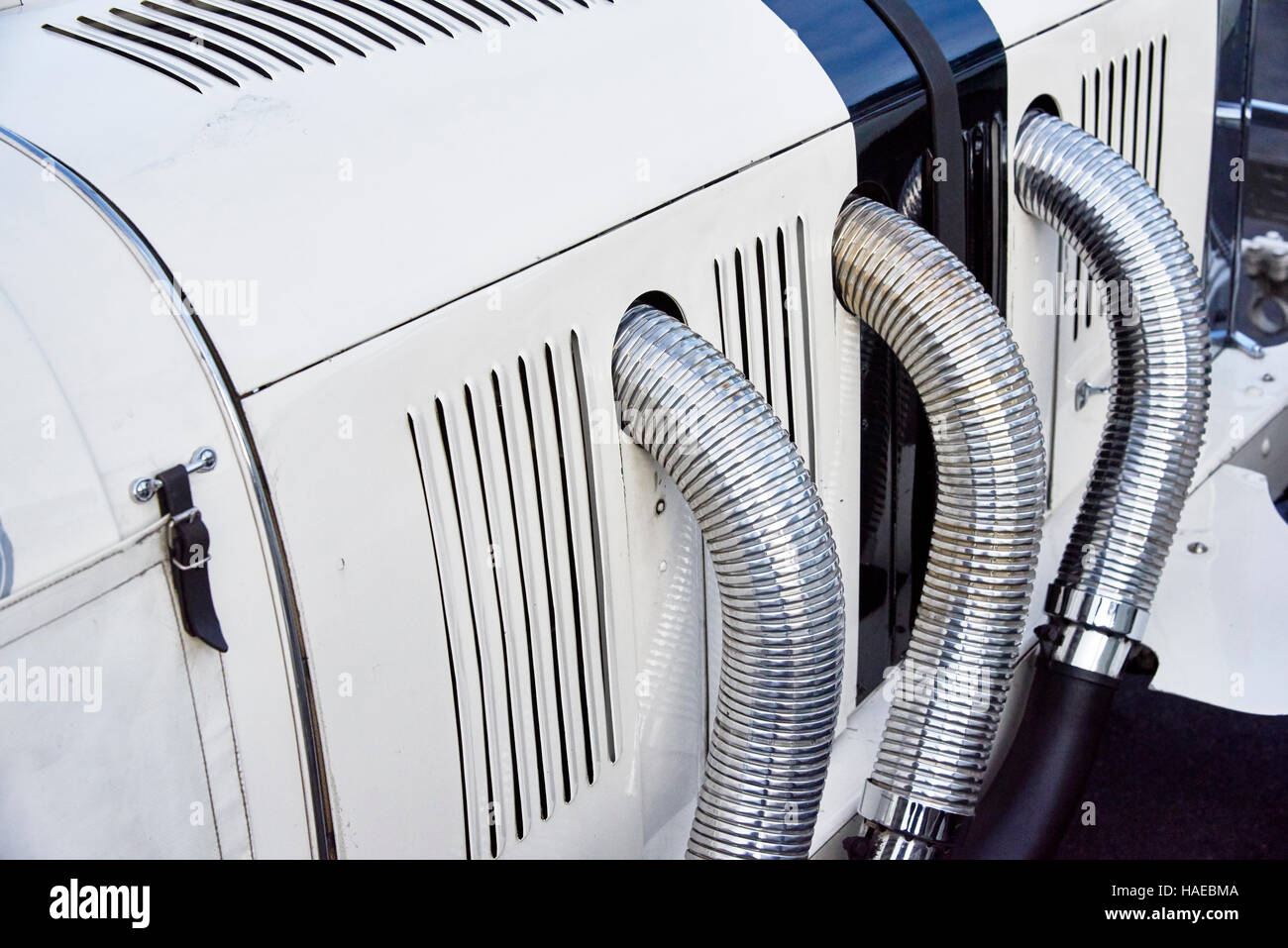 Mercedes-Benz Grand Prix racing car,exhaust pipes Stock Photo - Alamy