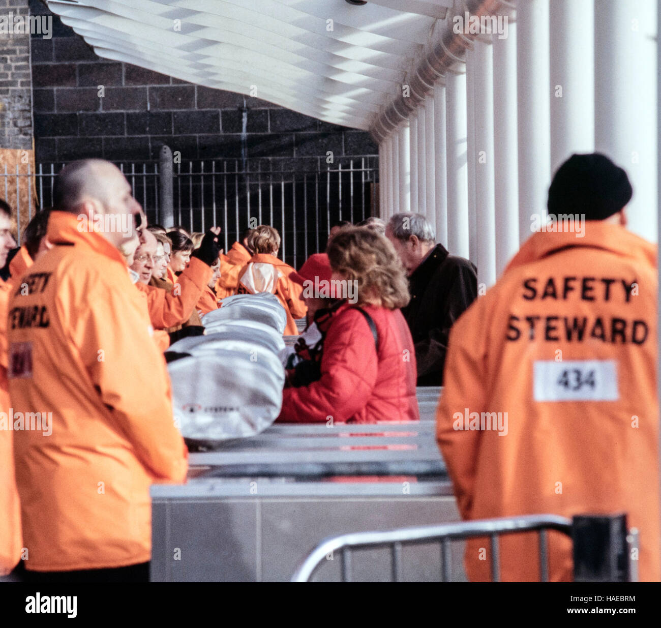 Automated Turnstiles at Sports Ground Stock Photo - Alamy