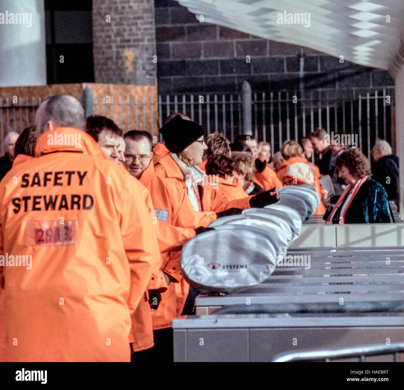 Automated Turnstiles at Sports Ground Stock Photo - Alamy