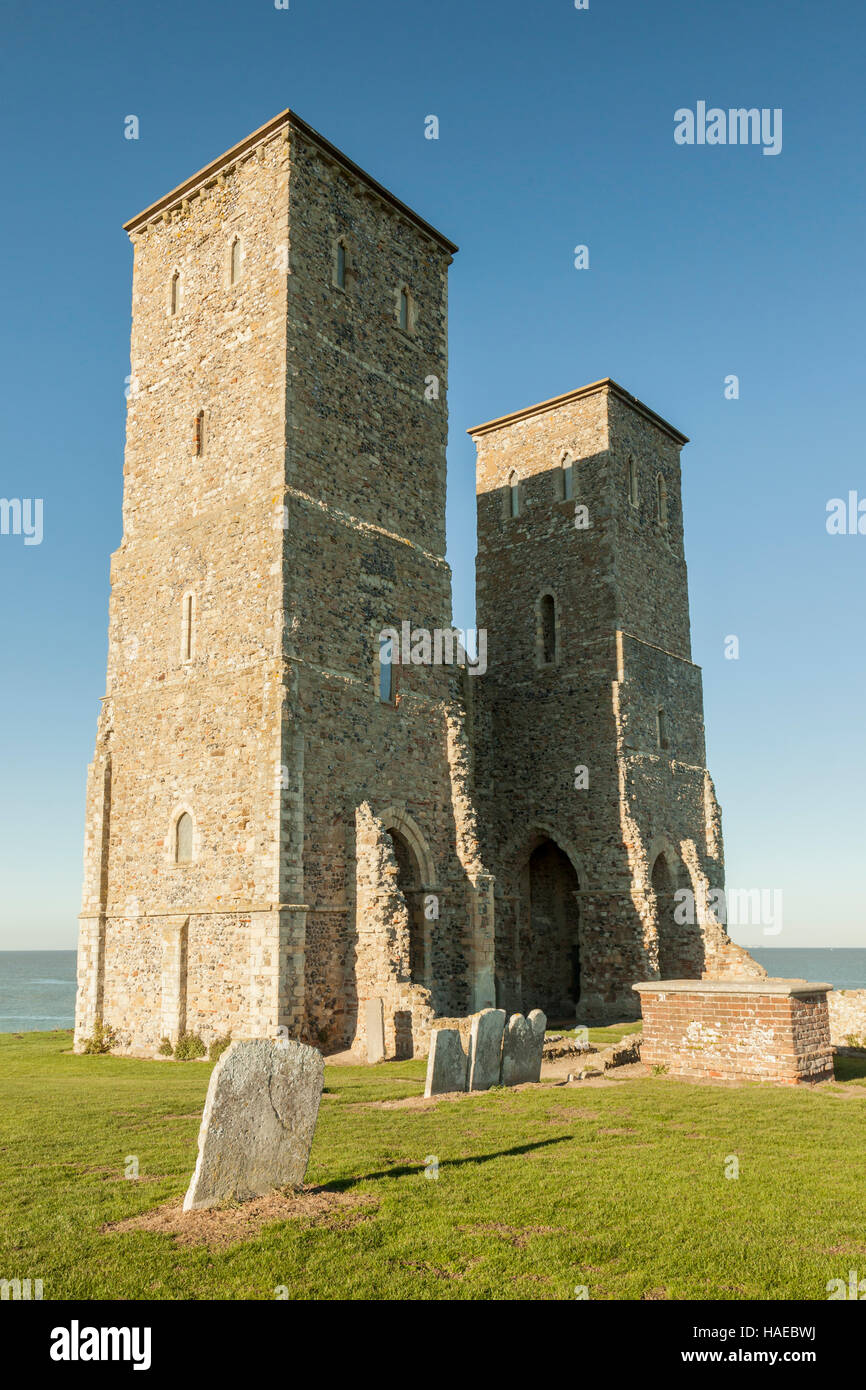 Reculver towers autumn hi-res stock photography and images - Alamy