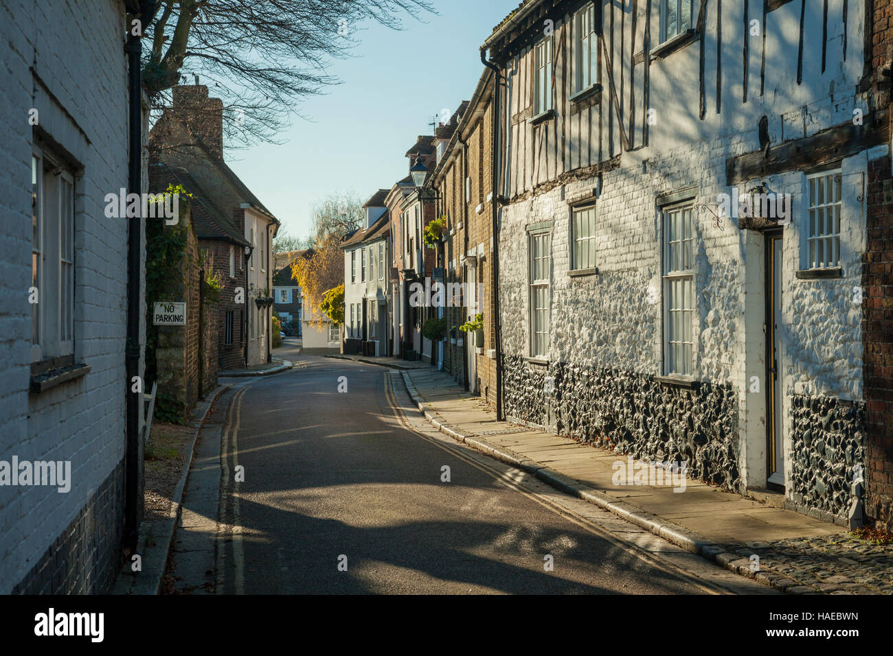 Autumn afternoon in the picturesque town of Sandwich, Kent, England ...