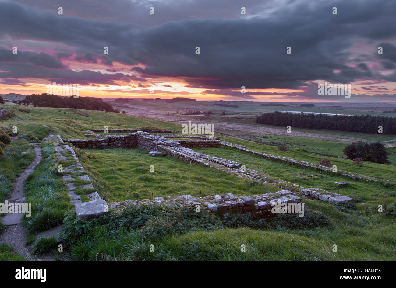 Housesteads Roman Fort, Hadrian's Wall, Northumberland - part of the ...