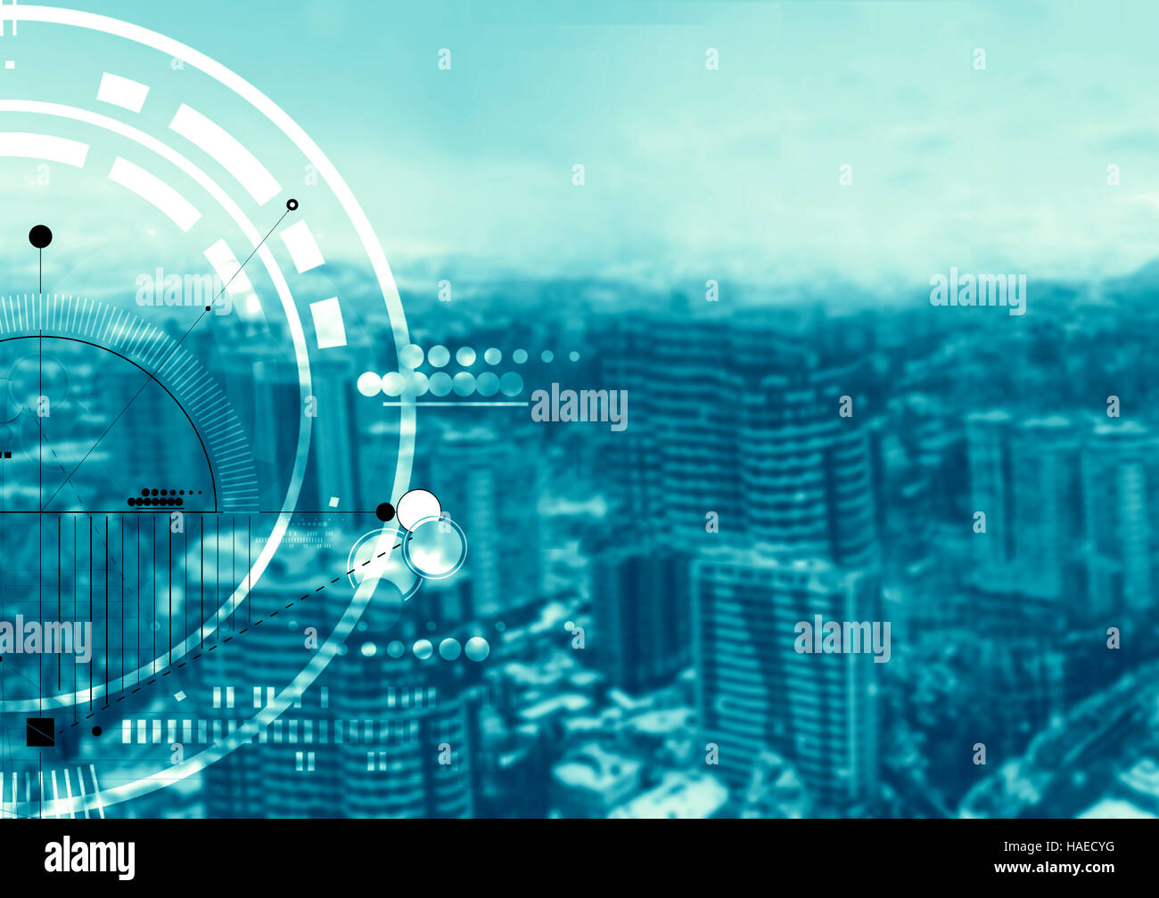 Abstract particle technology structure Stock Photo - Alamy