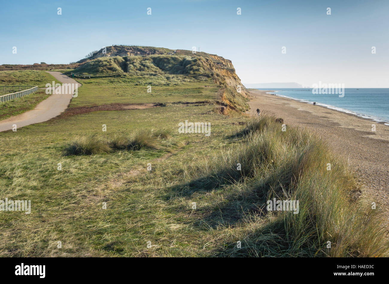 Cliffs at Hengistbury Head, Warren Hill, Dorset, UK Stock Photo - Alamy