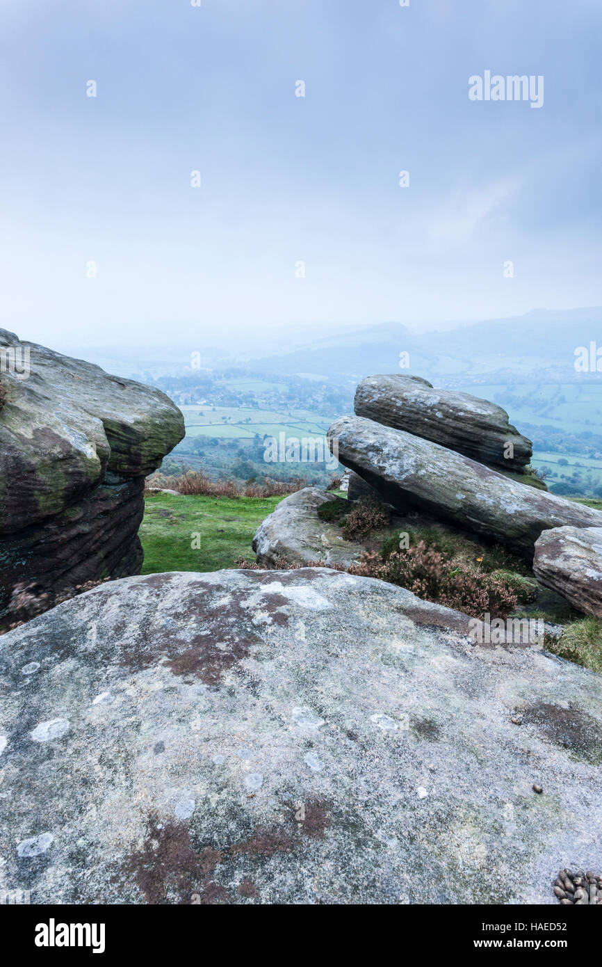 Curbar Edge in the Peak District national park Stock Photo - Alamy