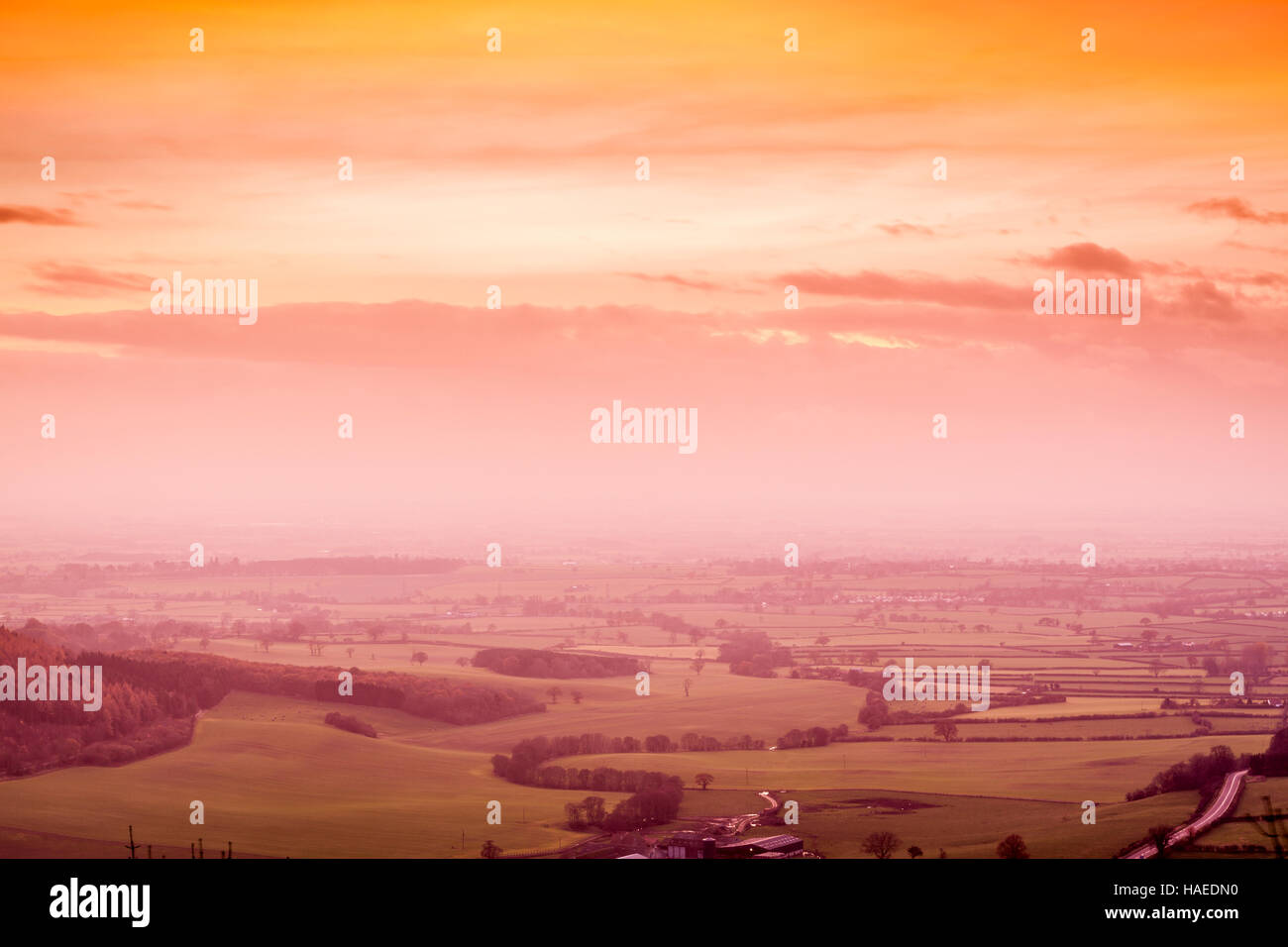 The Somerset Levels Stock Photo - Alamy