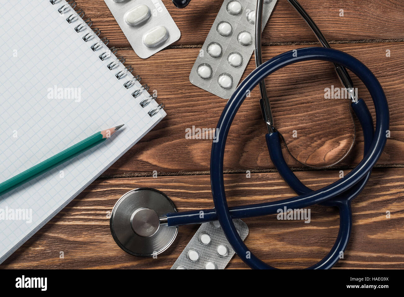 Workplace of a doctor Stock Photo - Alamy
