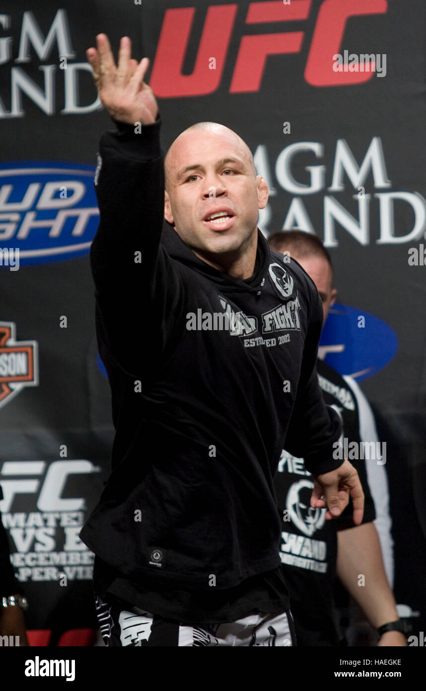 Wanderlei silva ufc 92 weigh ins hi-res stock photography and images ...