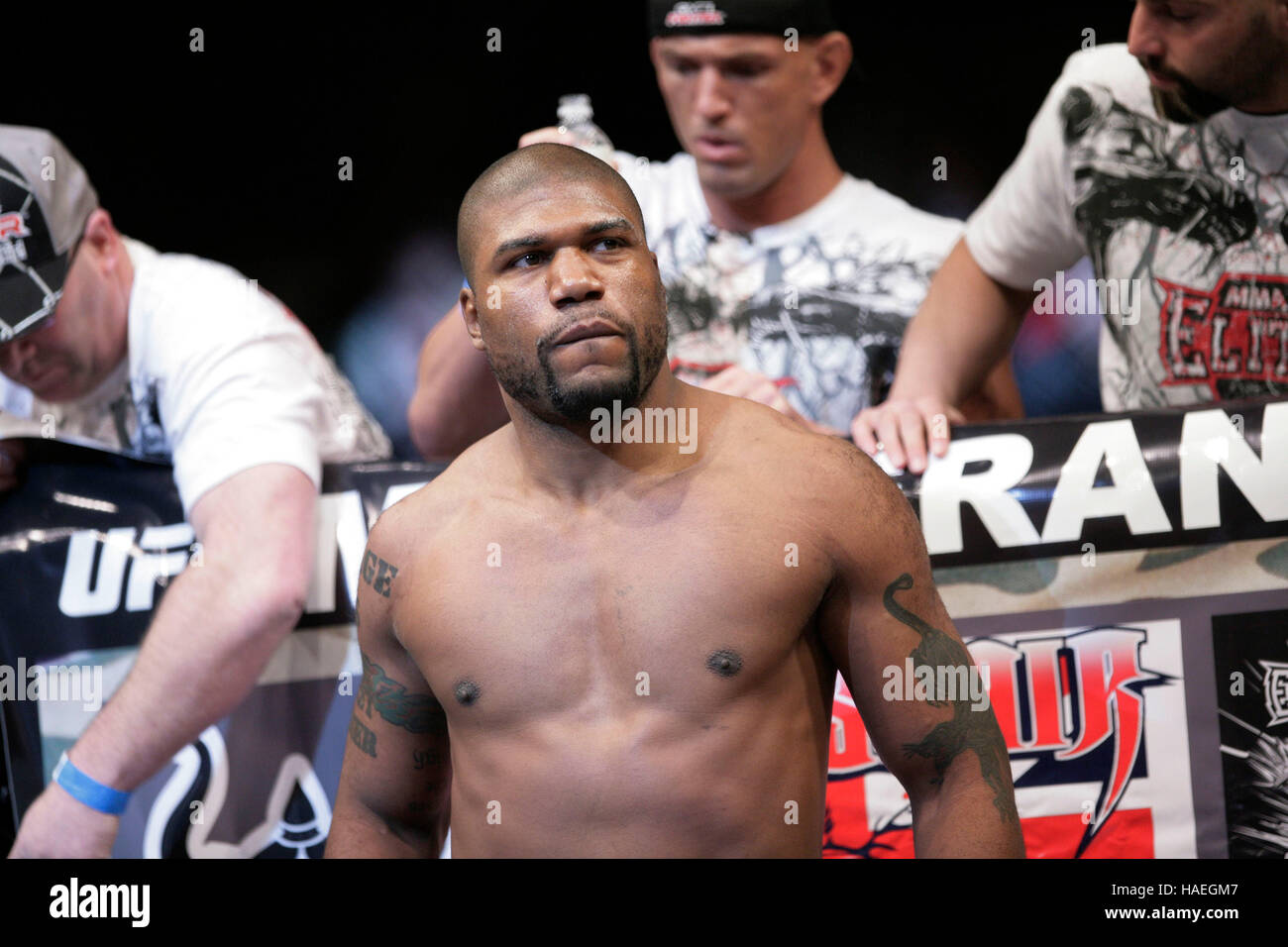 Quinton "Rampage" Jackson before his fight against Wanderlei Silva ...